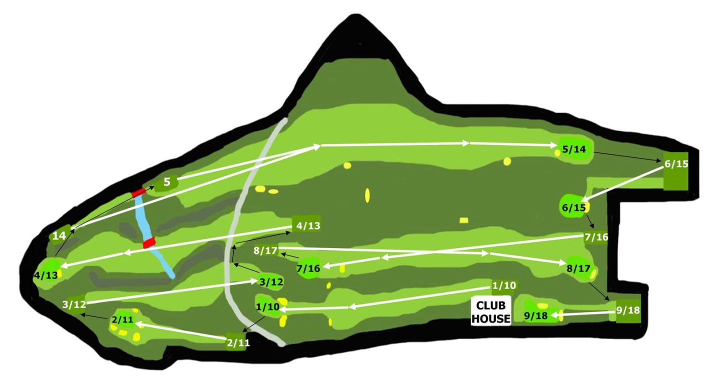 9 Hole Links Course Layout - Buncrana Golf Club