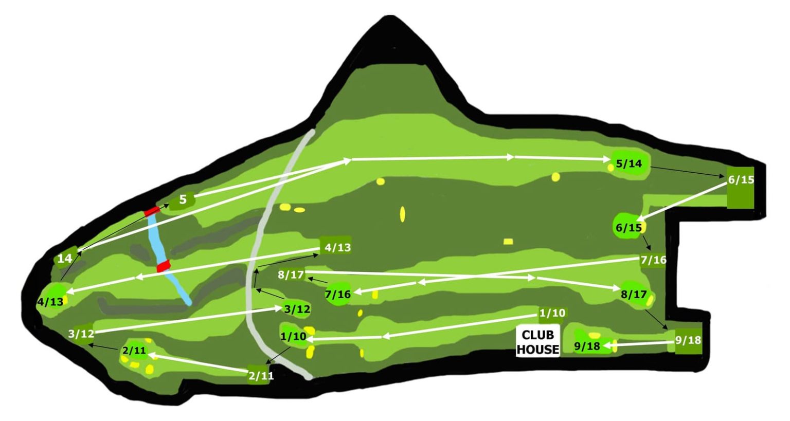 9 Hole Links Course Layout - Buncrana Golf Club